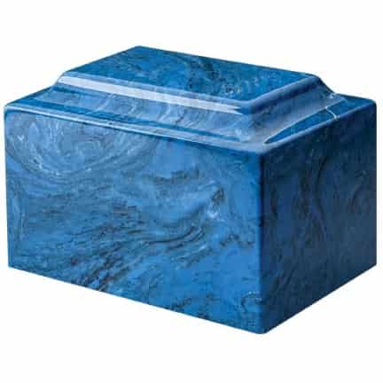 Mystic Blue Cultured Marble Urn| MacKenzie Urns| Vision Medical